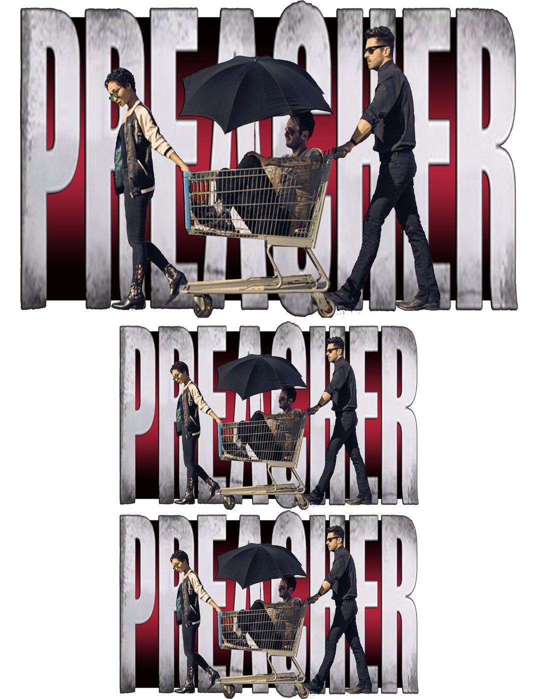 STICKERS Preacher Cassidy's Cart Decals 5" and Pair of 3" - Etsy