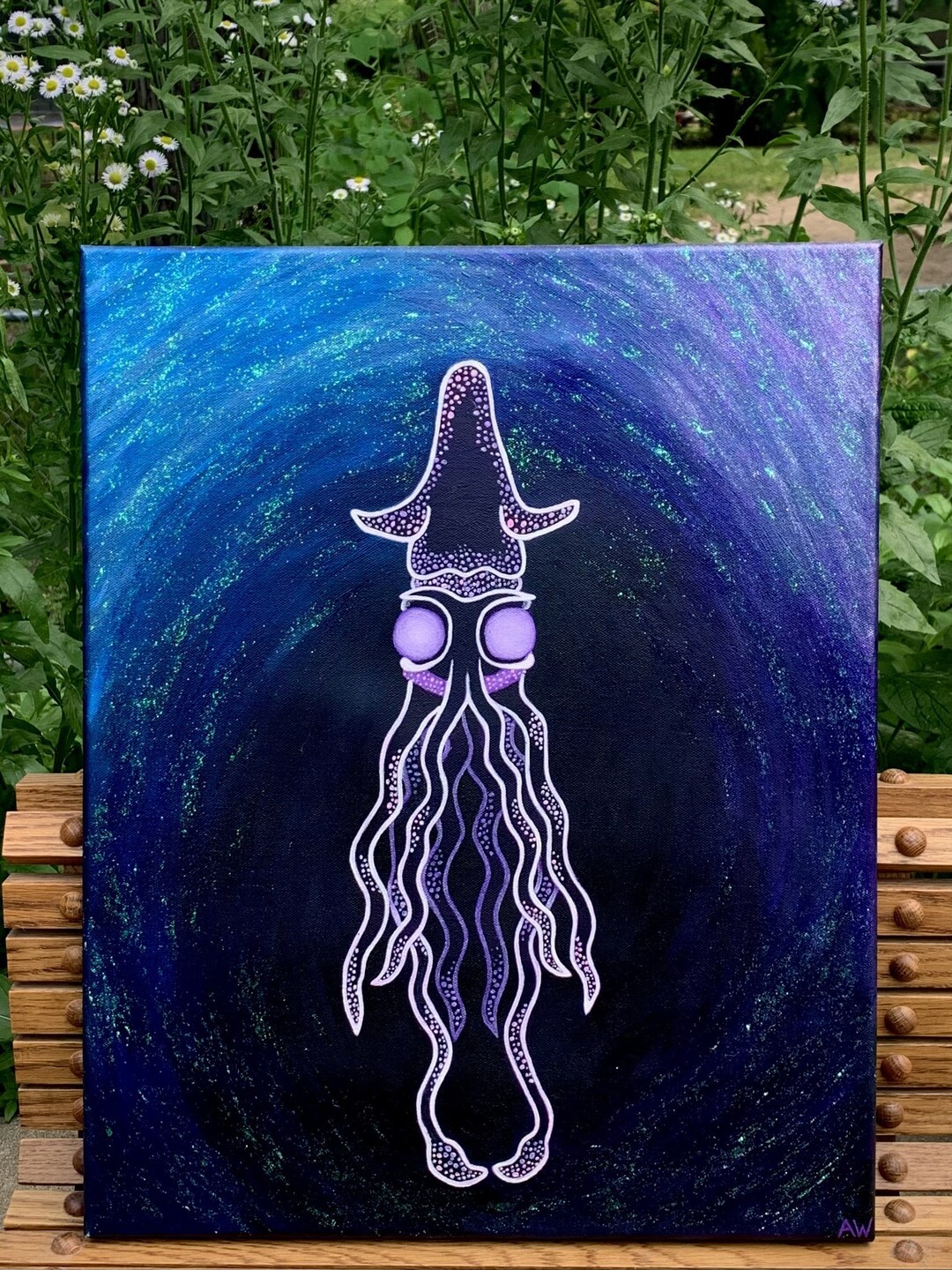 Psychedelic Squid - Etsy
