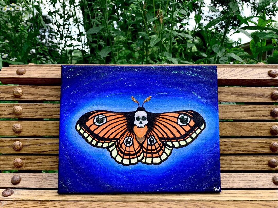 Trippy Moth - Etsy