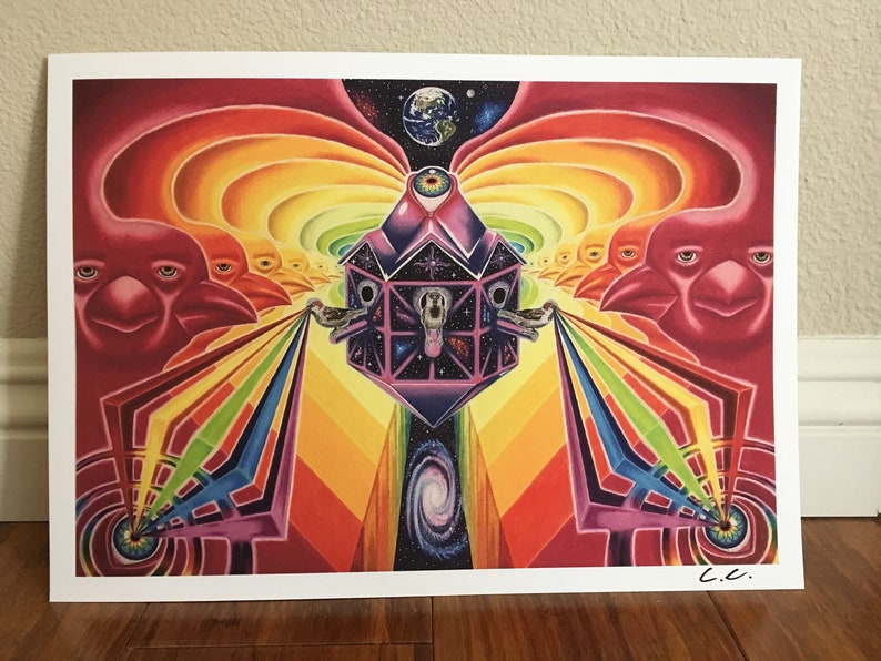 Psychedelic Chicken - Etsy