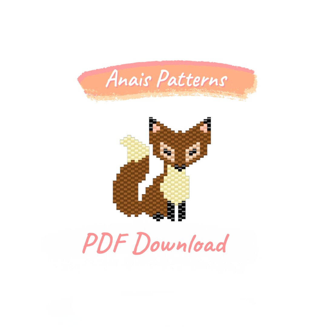 Miyuki Fox Pattern, Miyuki Animal Pattern, Miyuki Bead Pattern ...