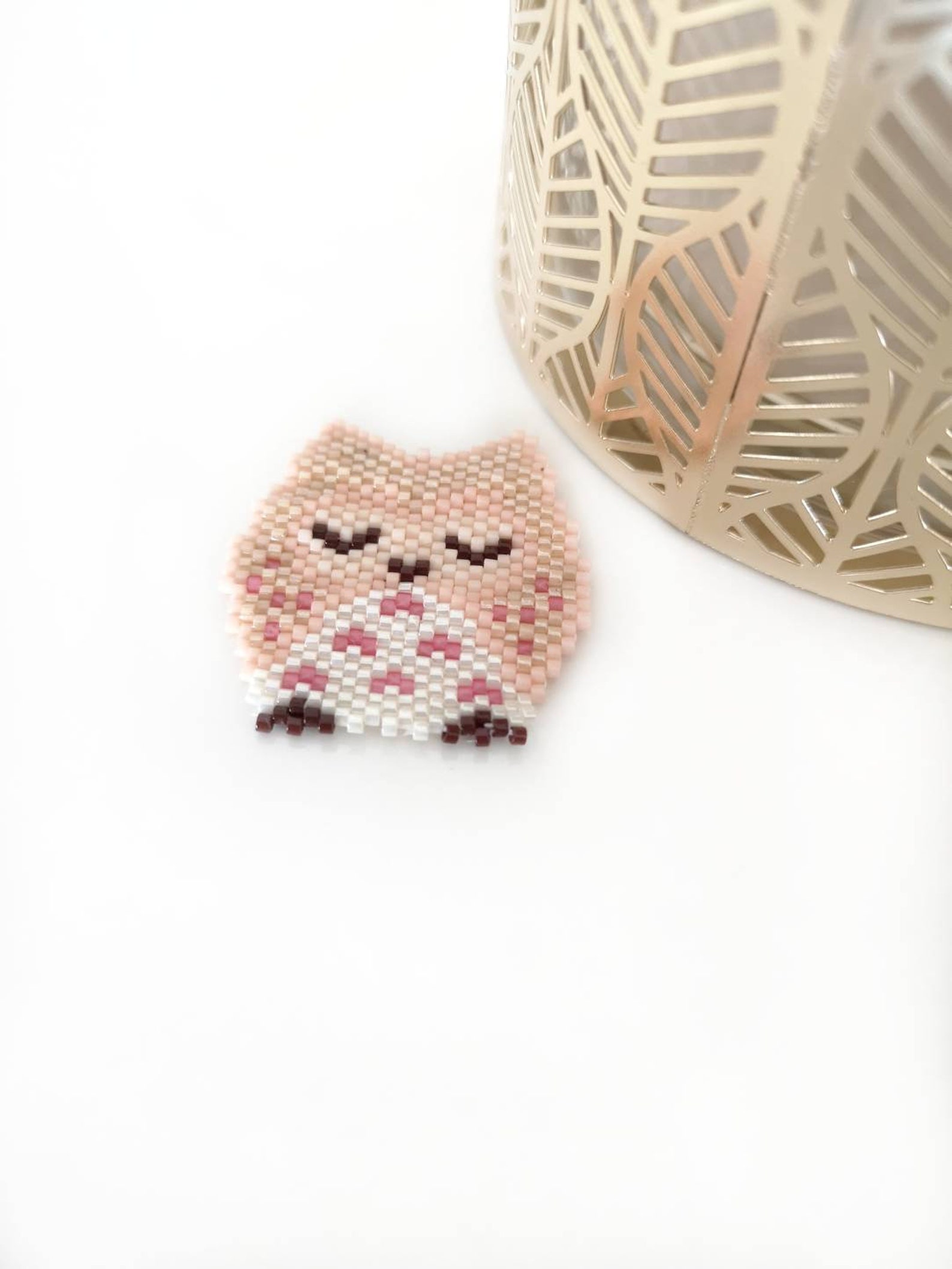 Miyuki Owl Brick Stitch Pattern, Beadwork Animal PDF Pattern, Miyuki ...