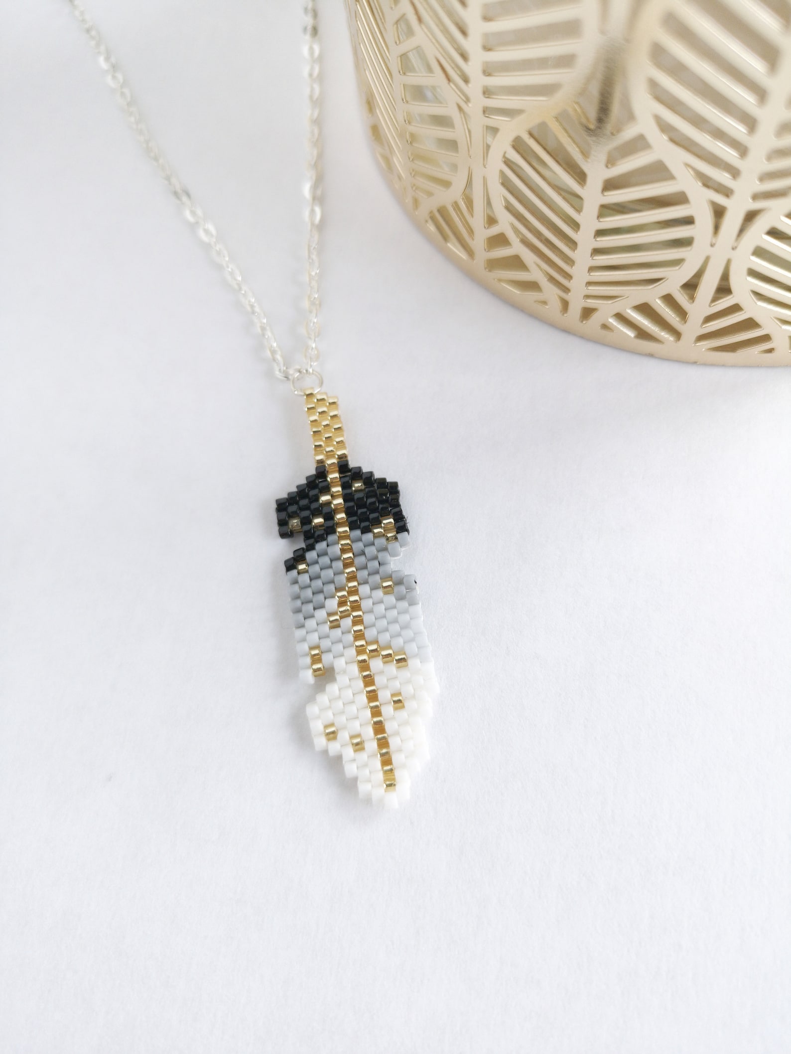 Miyuki Feather Pattern, Miyuki Bead Pattern, PDF Pattern, Brick Stitch ...