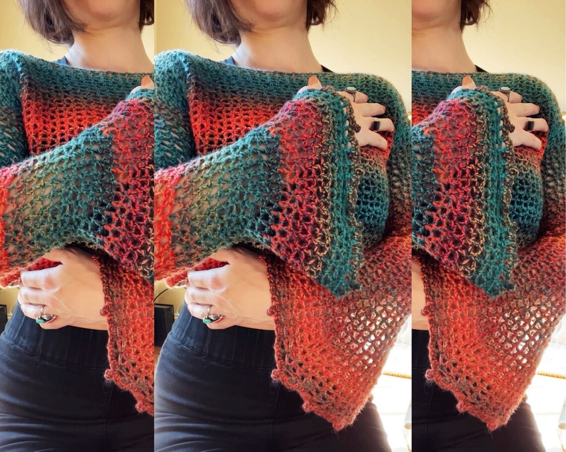 Crochet Ziggy Flare Top Written Pattern - Etsy