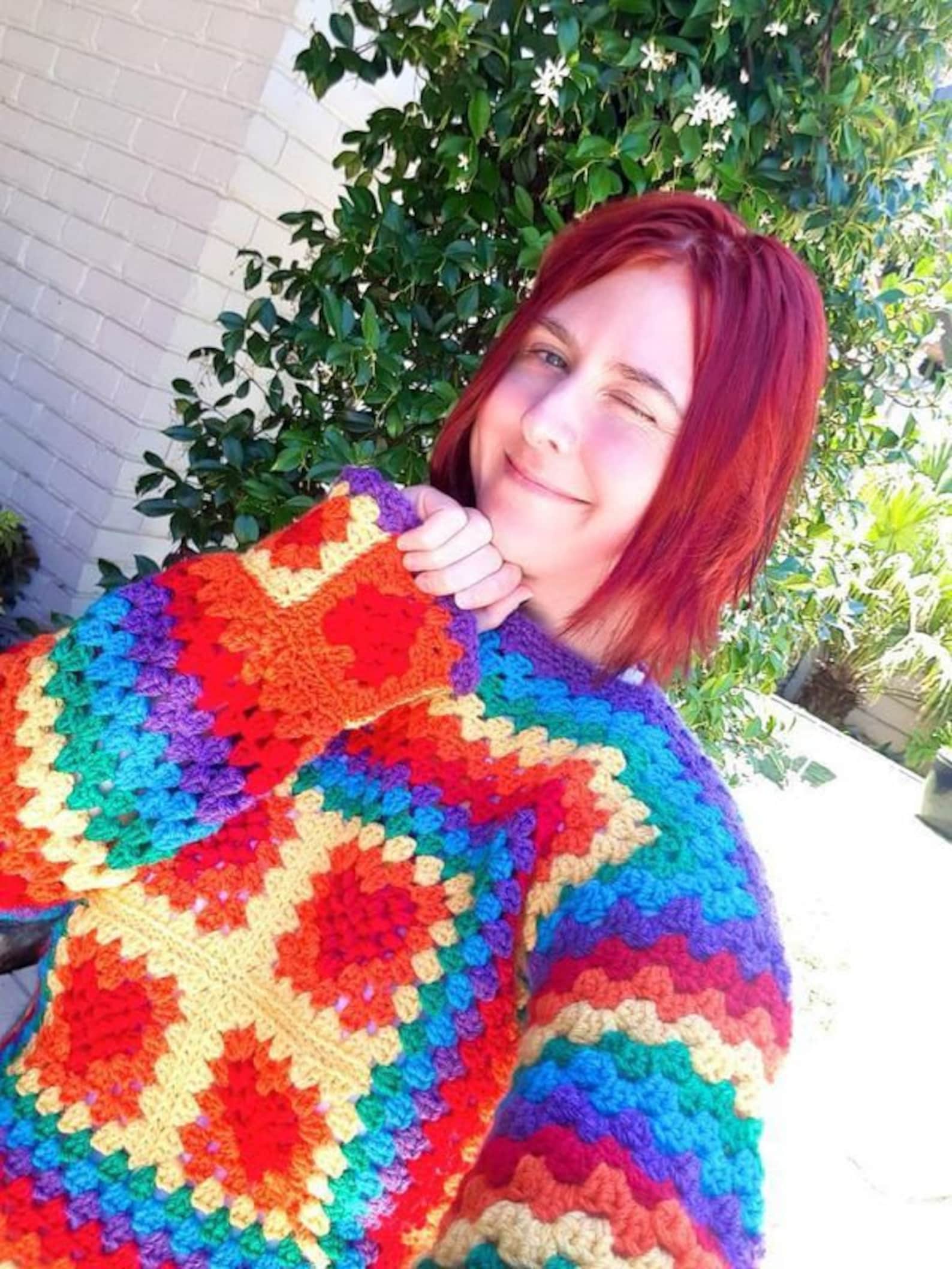 Crochet Jumper Pattern Rainbow of Sunshine - OFFICIAL TOM DALEY Jumper ...