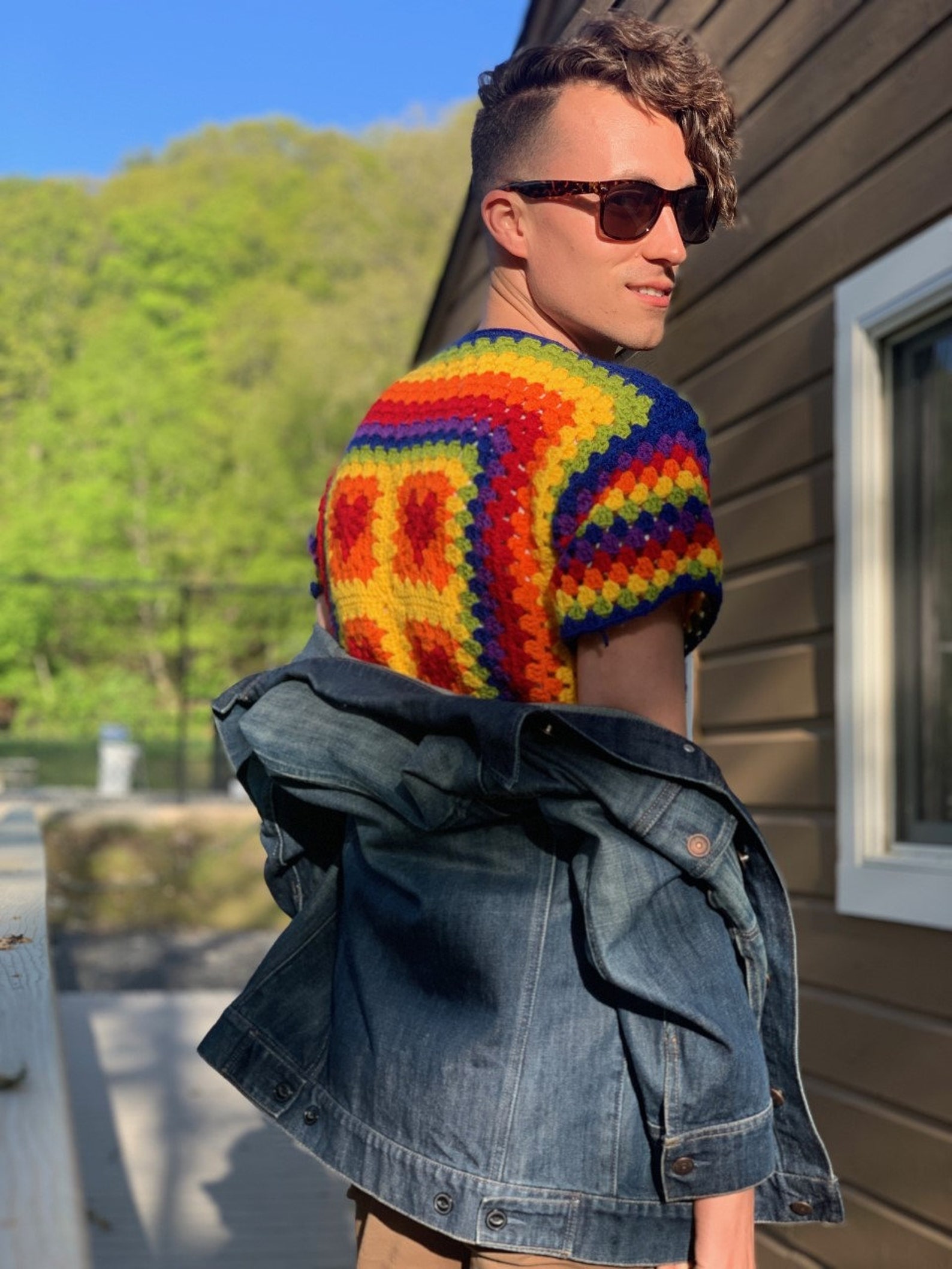 Crochet Jumper Pattern Rainbow of Sunshine - OFFICIAL TOM DALEY Jumper ...