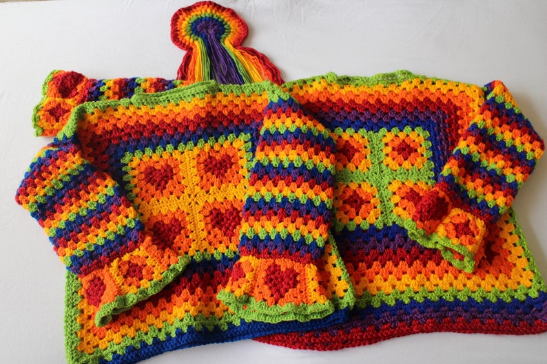 Crochet Jumper Pattern Rainbow of Sunshine - OFFICIAL TOM DALEY Jumper ...