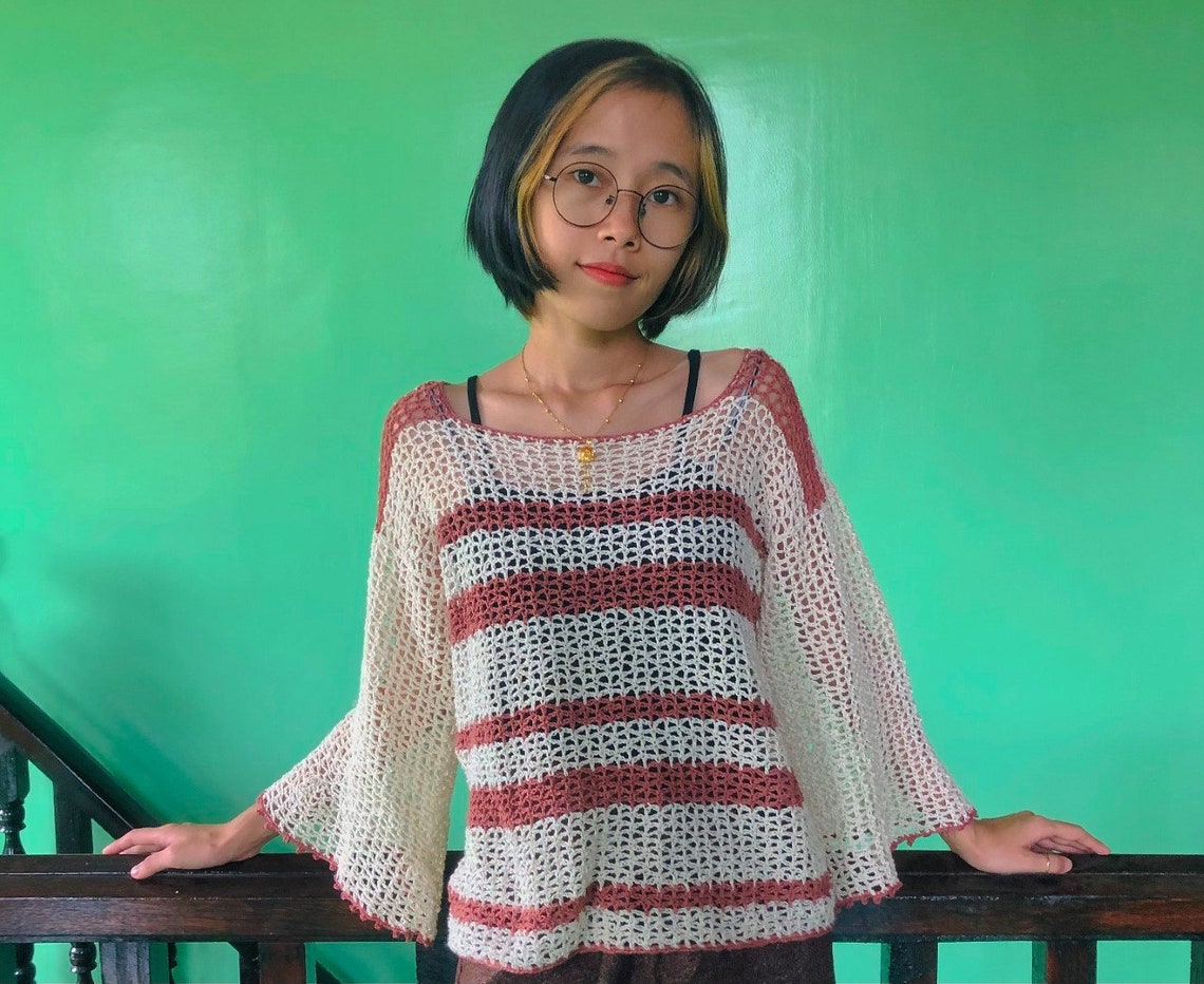 Crochet Ziggy Flare Top Written Pattern - Etsy