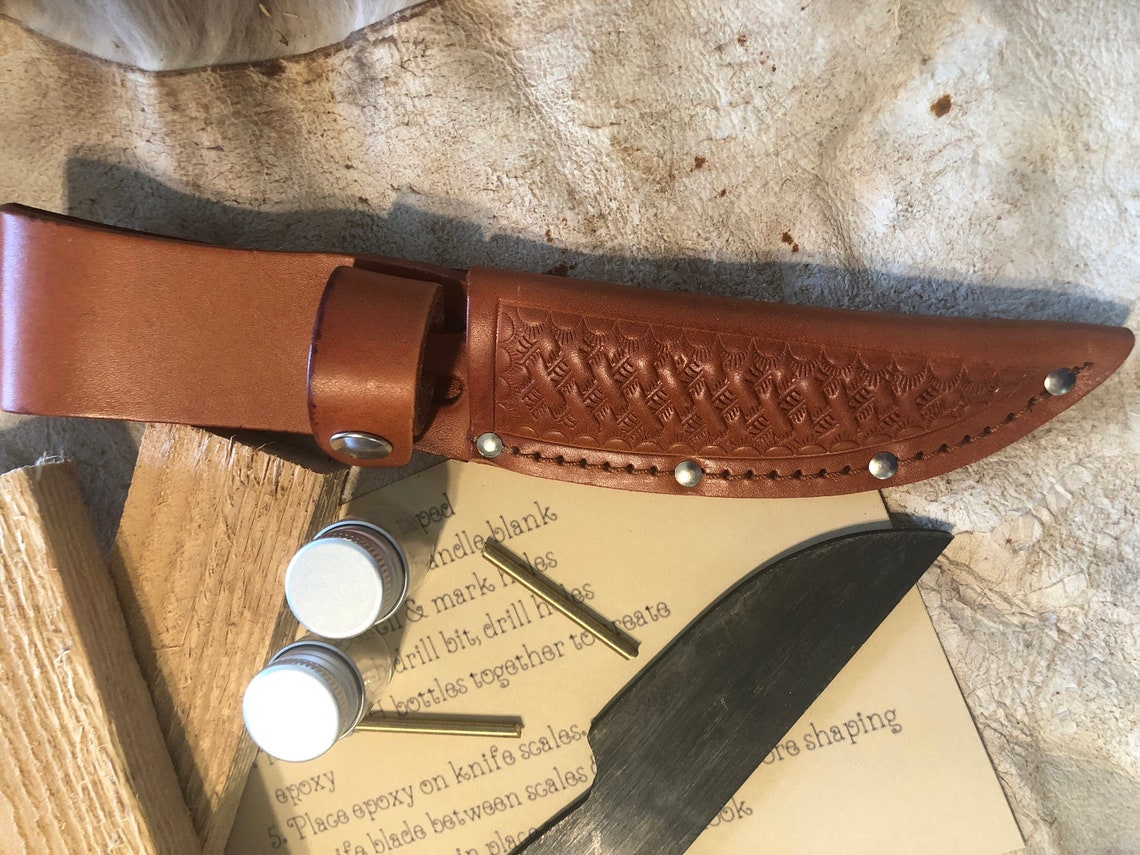 Beginner DIY Knife Kit Custom Survivalist Gift for Him - Etsy