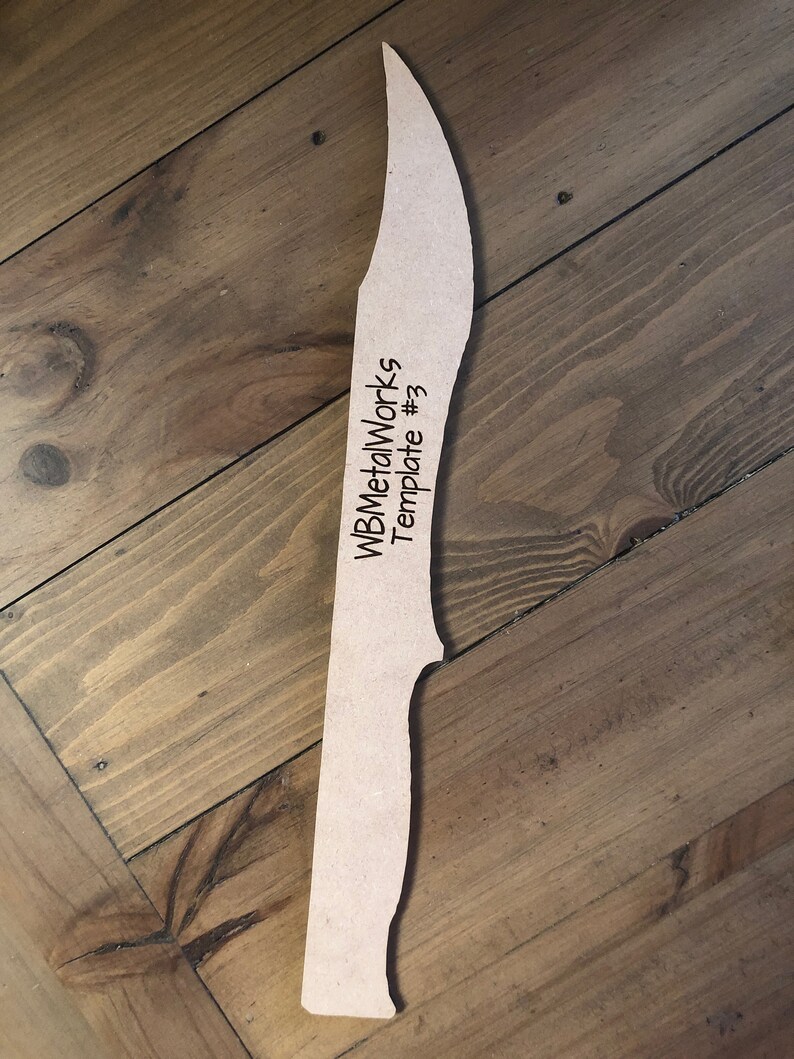 Knife Templates Kitchen Knife Template Custom Knife Template - Etsy