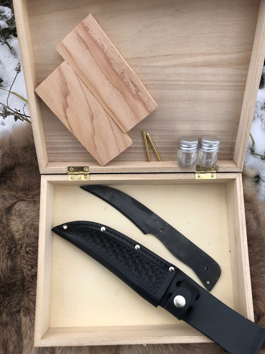 DIY Knife Kit, Custom Survivalist Gift, Camping Knife DIY Kit ...