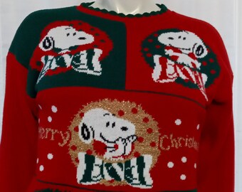 Snoopy Sweater - Etsy