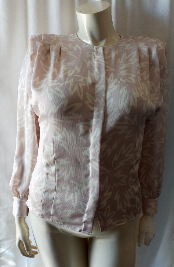 Vintage white blouse, long - Gem