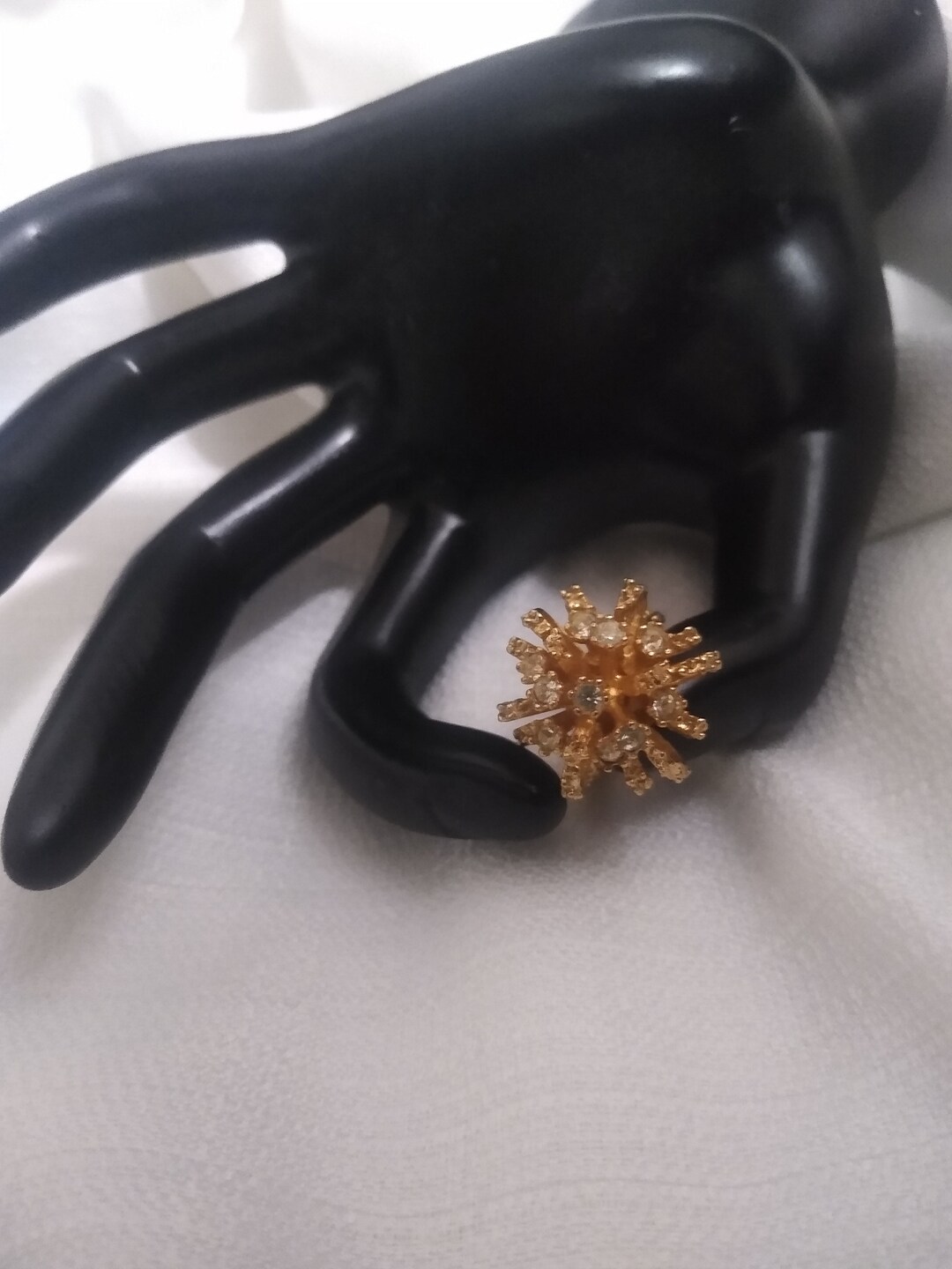 Vintage Gold Starburst Satellite Ring - Etsy