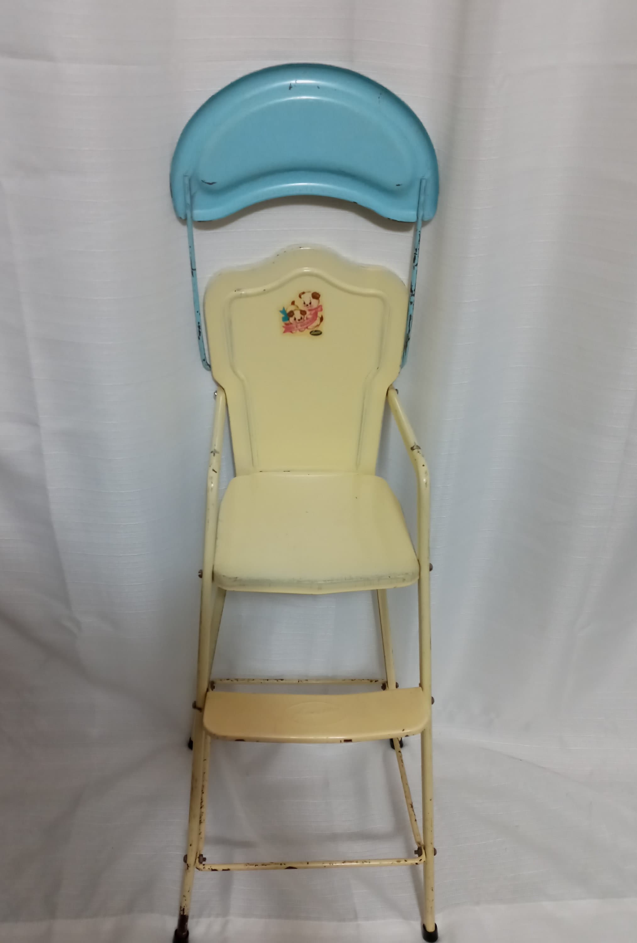 Vintage Yellow Toy Highchair - Etsy