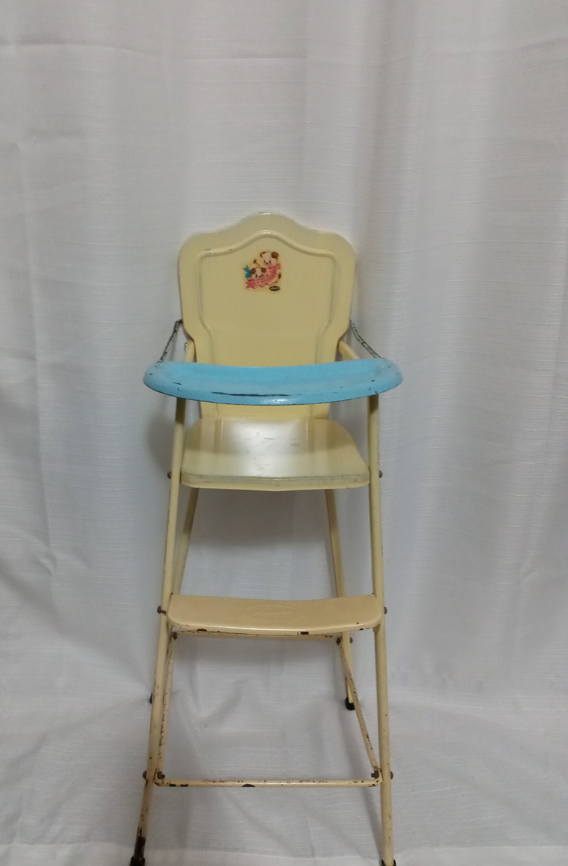 Vintage Yellow Toy Highchair - Etsy