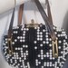 Vintage Black and White Bump Purse - Etsy