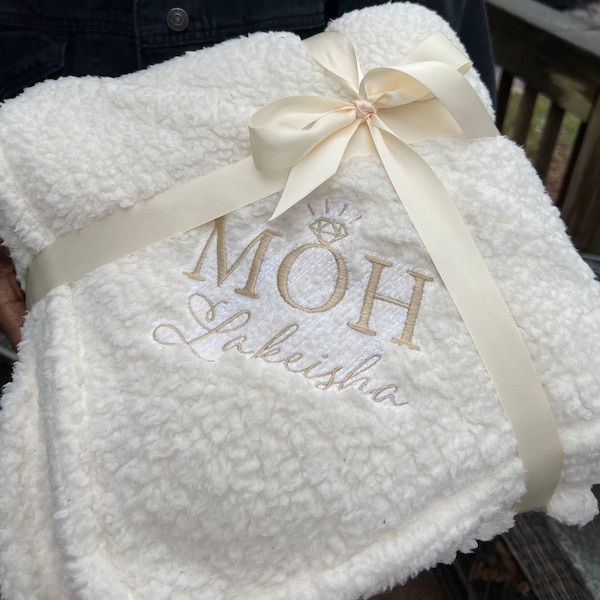 Embroidered Blanket - Etsy