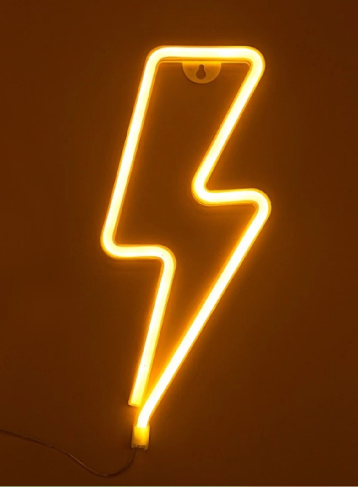 LED lightning bolt lamp decoration Neon wall art Lightning | Etsy