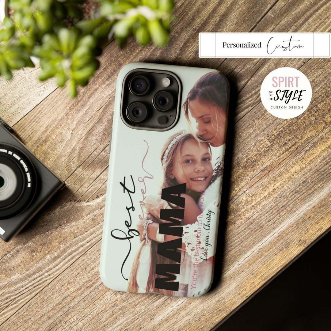 Personalized MOM Phone Case Using Photo Daughter Son Name Mother's Day ...