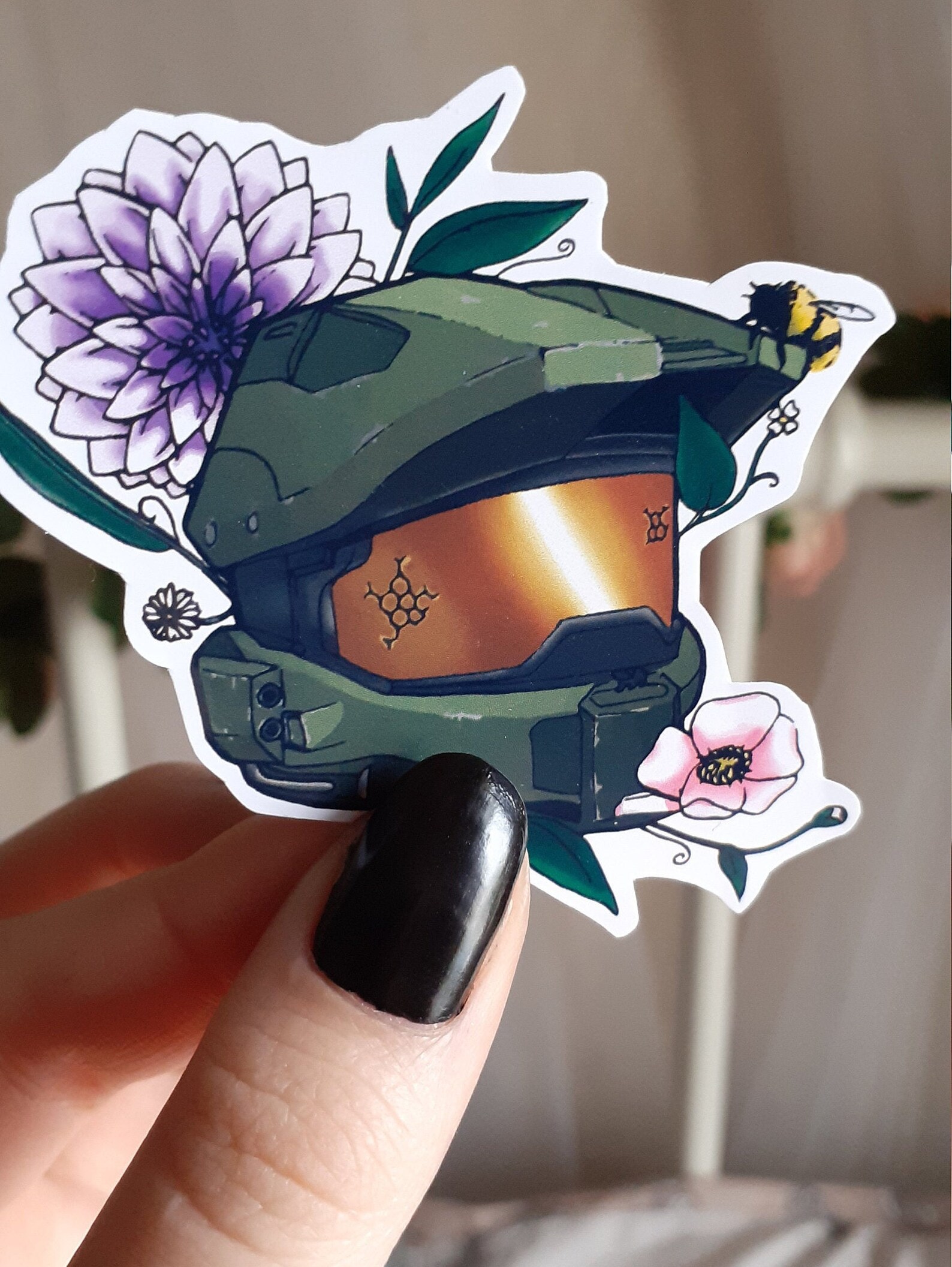 Halo Master Chief Handmade sticker series 1 video game | Etsy