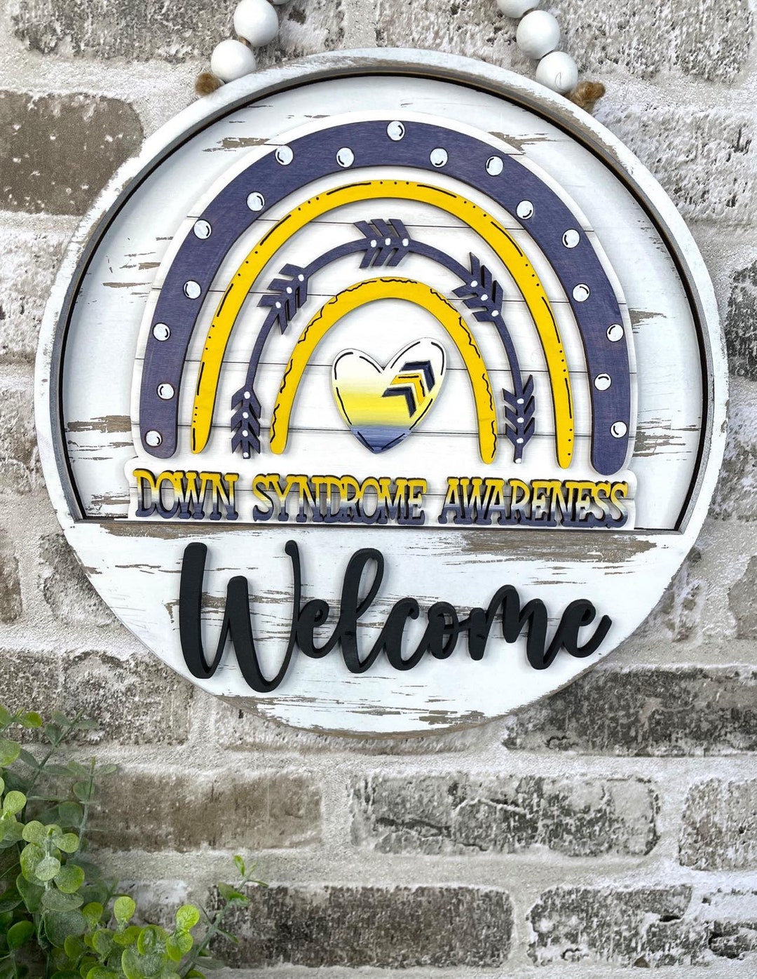 DIY, Down Syndrome Awareness, Door/wall Hanger, Unfinished Blanks ...