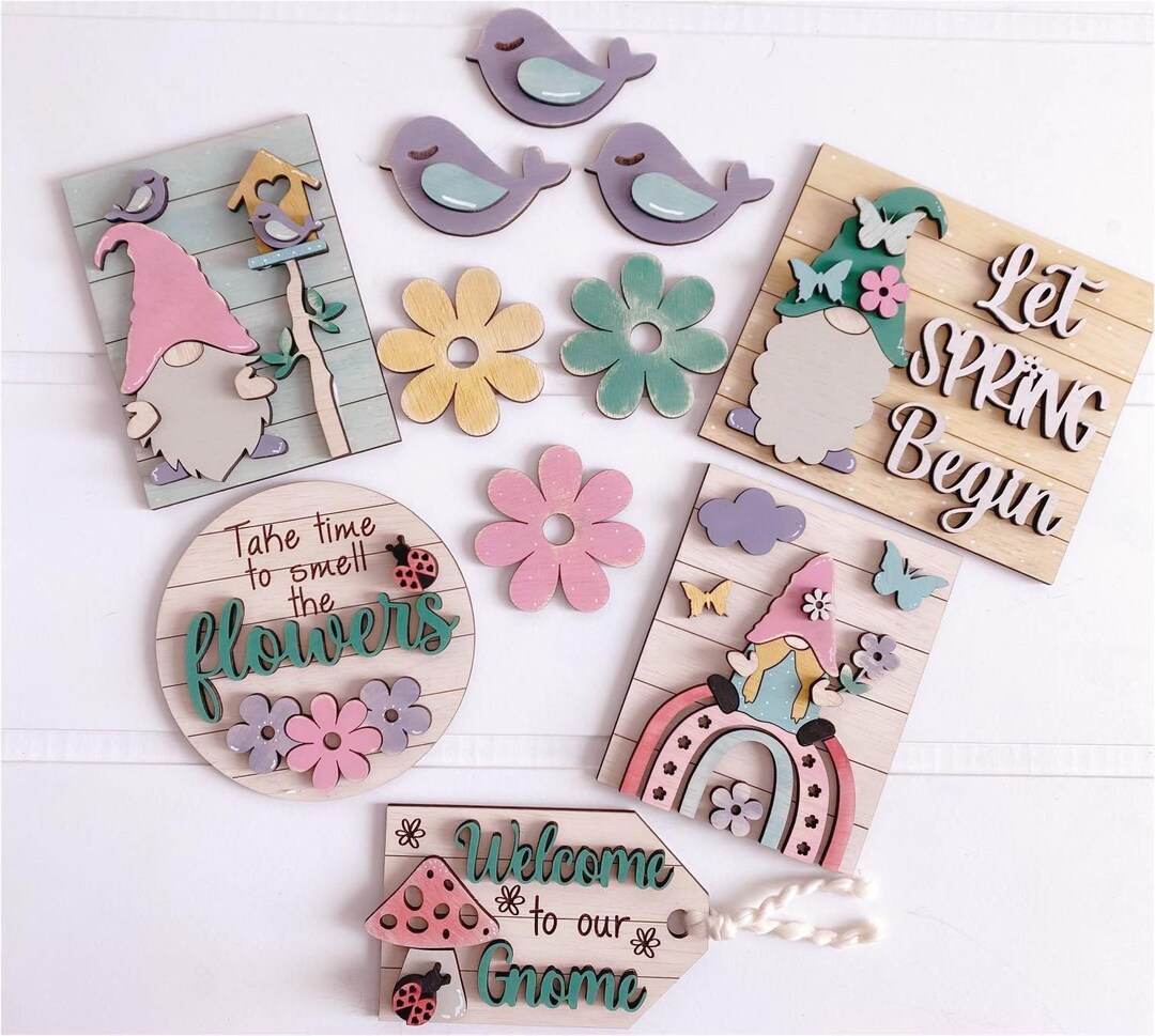 DIY, 3 Tier Kit, Spring, Unfinished Wood, Blanks to Paint, Paint Party ...