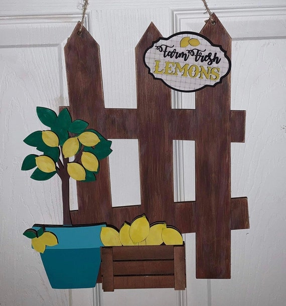 DIY Interchangeable Fence Lemon Tree Unfinished Blanks - Etsy