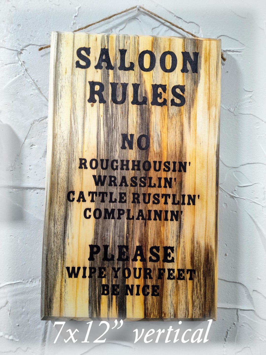 Custom Handmade Colorado 'beetle Kill' Pine Sign VERTICAL 7x12" - Etsy