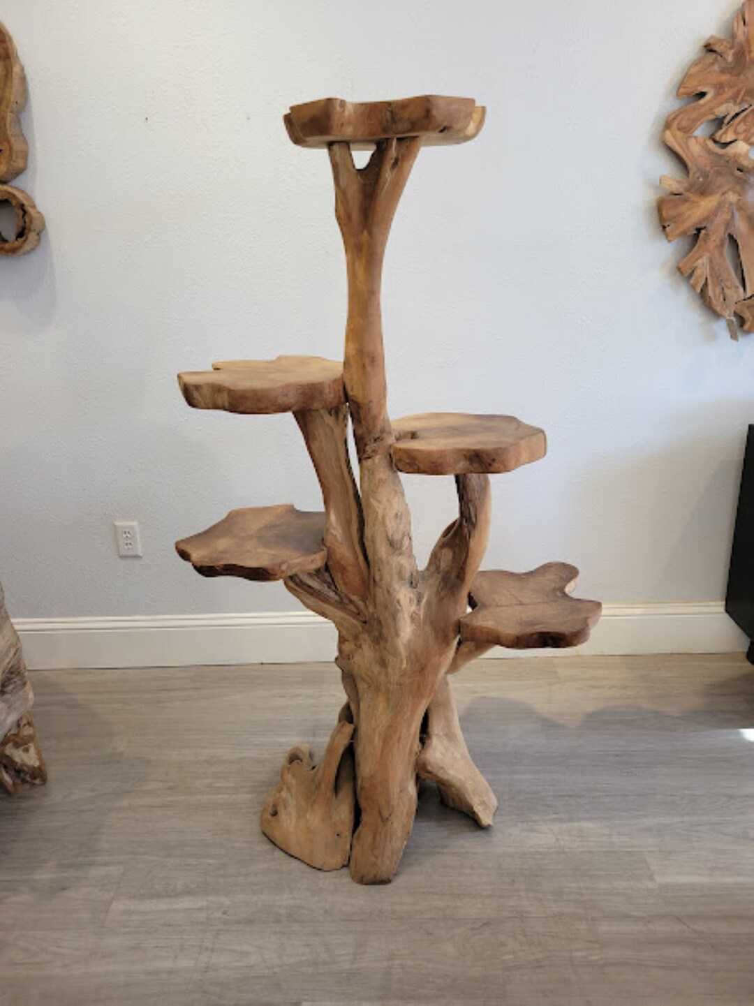 Teak Root Multi-shelf Stand - Etsy