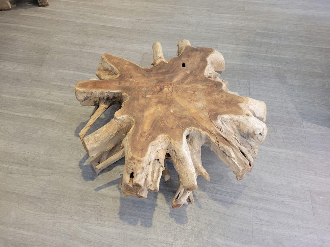 Teak Root Coffee Table Natural Finish - Etsy