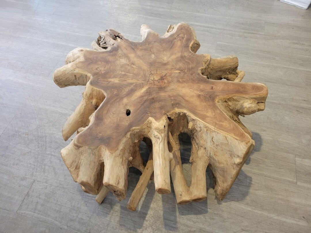 Teak Root Coffee Table Natural Finish - Etsy