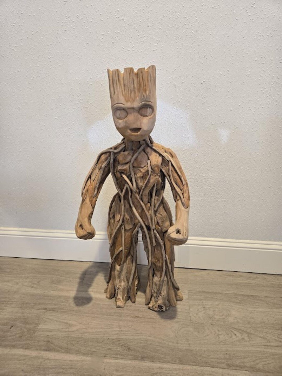Hand-crafted Teak Baby Groot - Etsy
