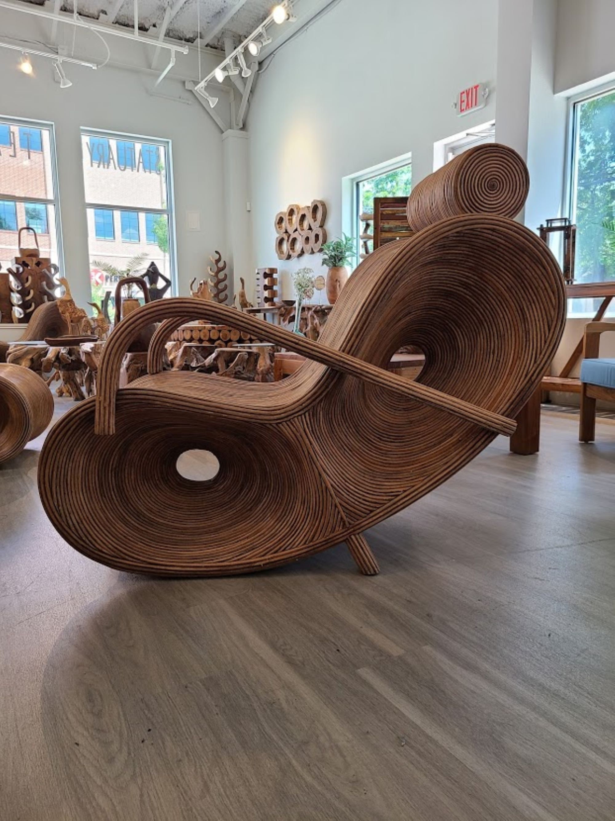 Rattan Infinity Chair With Arms - Etsy