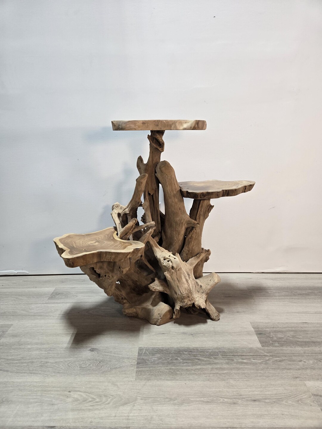 Teak Root Multi-shelf Stand - Etsy