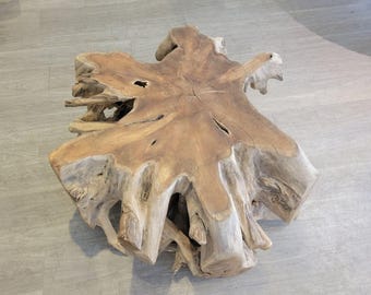 Teak Root Coffee Table Natural Finish - Etsy
