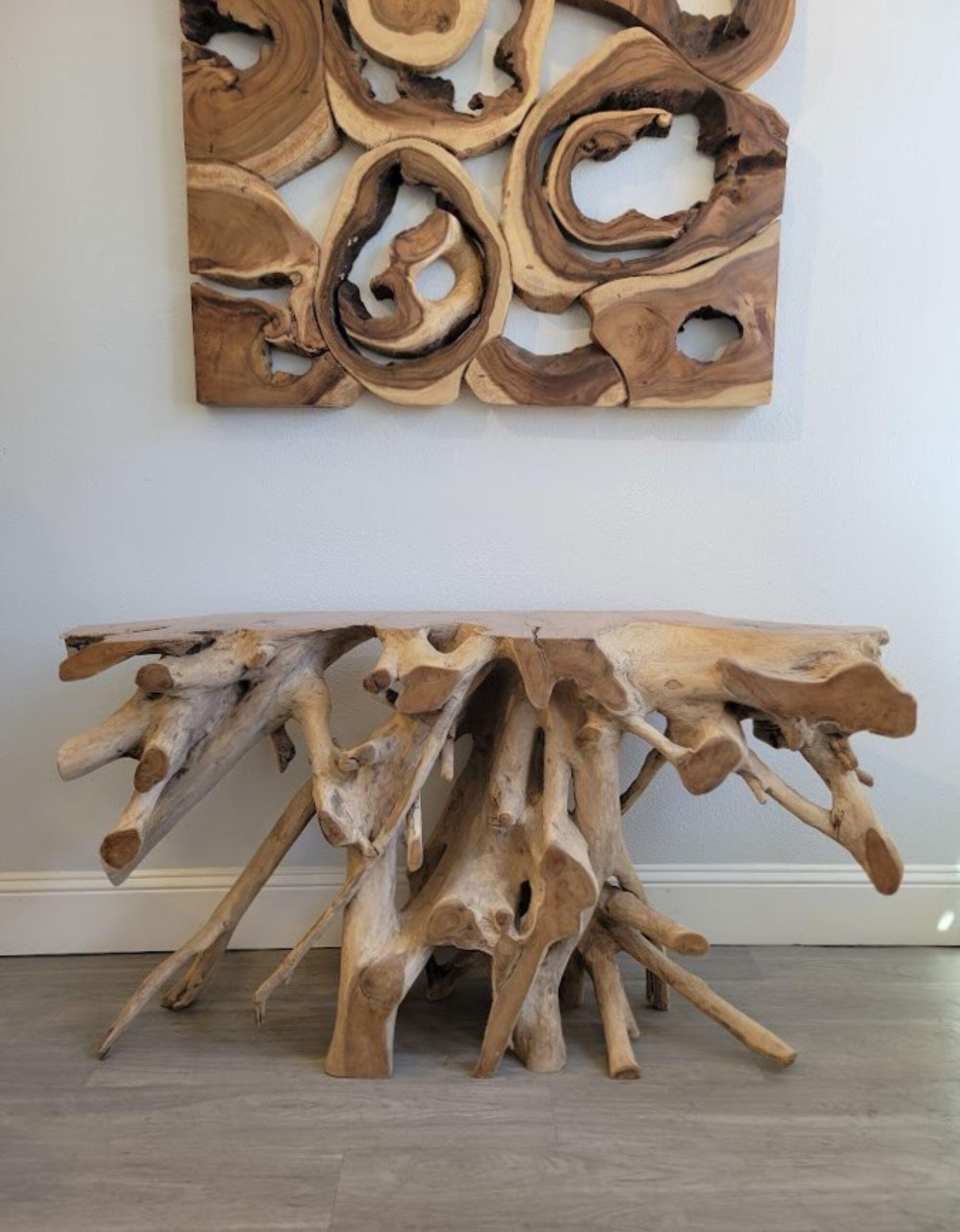 5 Ft Teak Root Console Table - Etsy