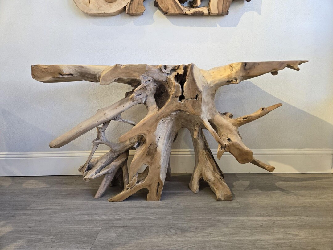 5 Ft Teak Root Console Table - Etsy