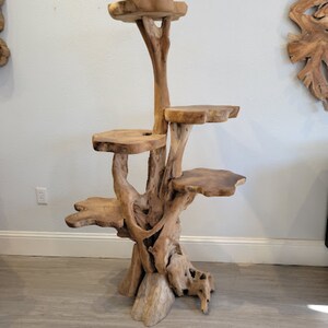 Teak Root Multi-shelf Stand - Etsy