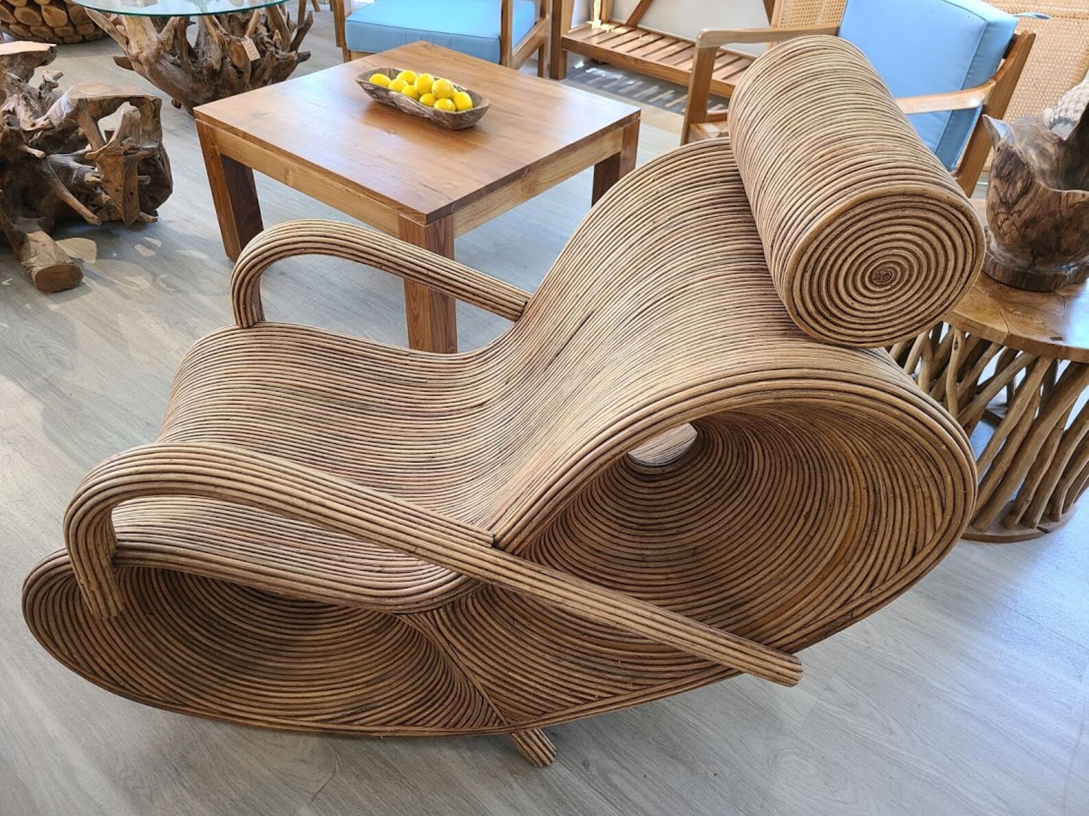 Rattan Infinity Chair With Arms - Etsy