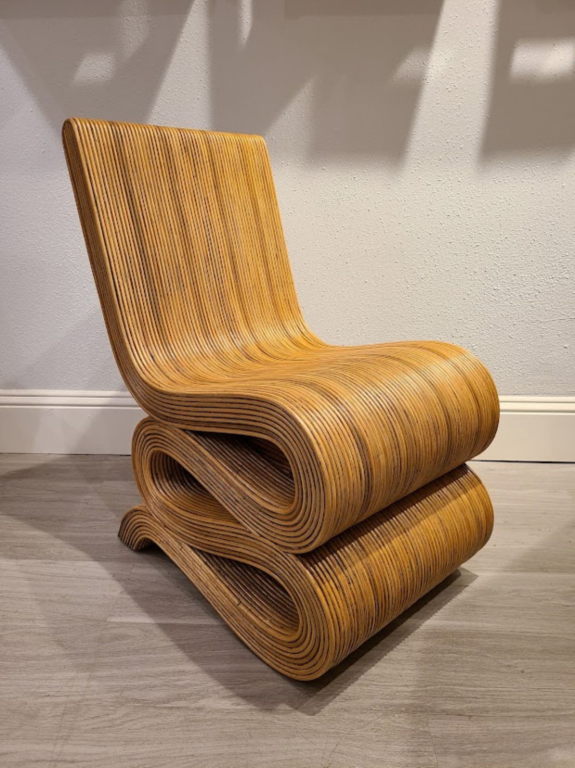 PRE-ORDER - Natural Rattan Snake Chair - Etsy