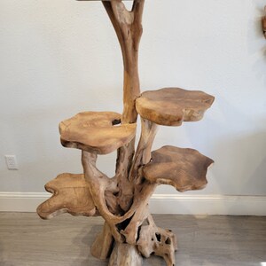 Teak Root Multi-shelf Stand - Etsy
