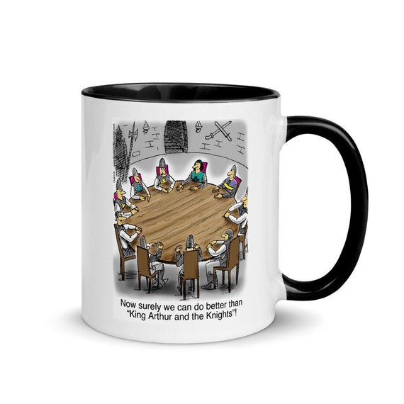 King Arthur and the Knights of the Round Table Coffee Mug - Etsy