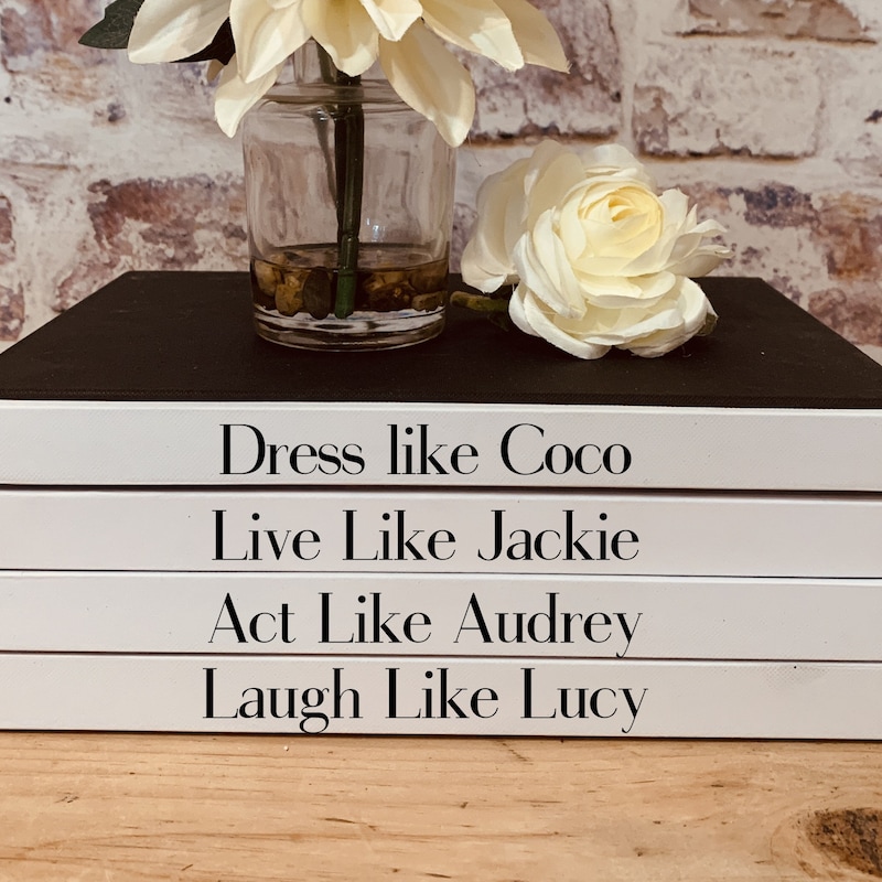 Designer Book Stack - Etsy