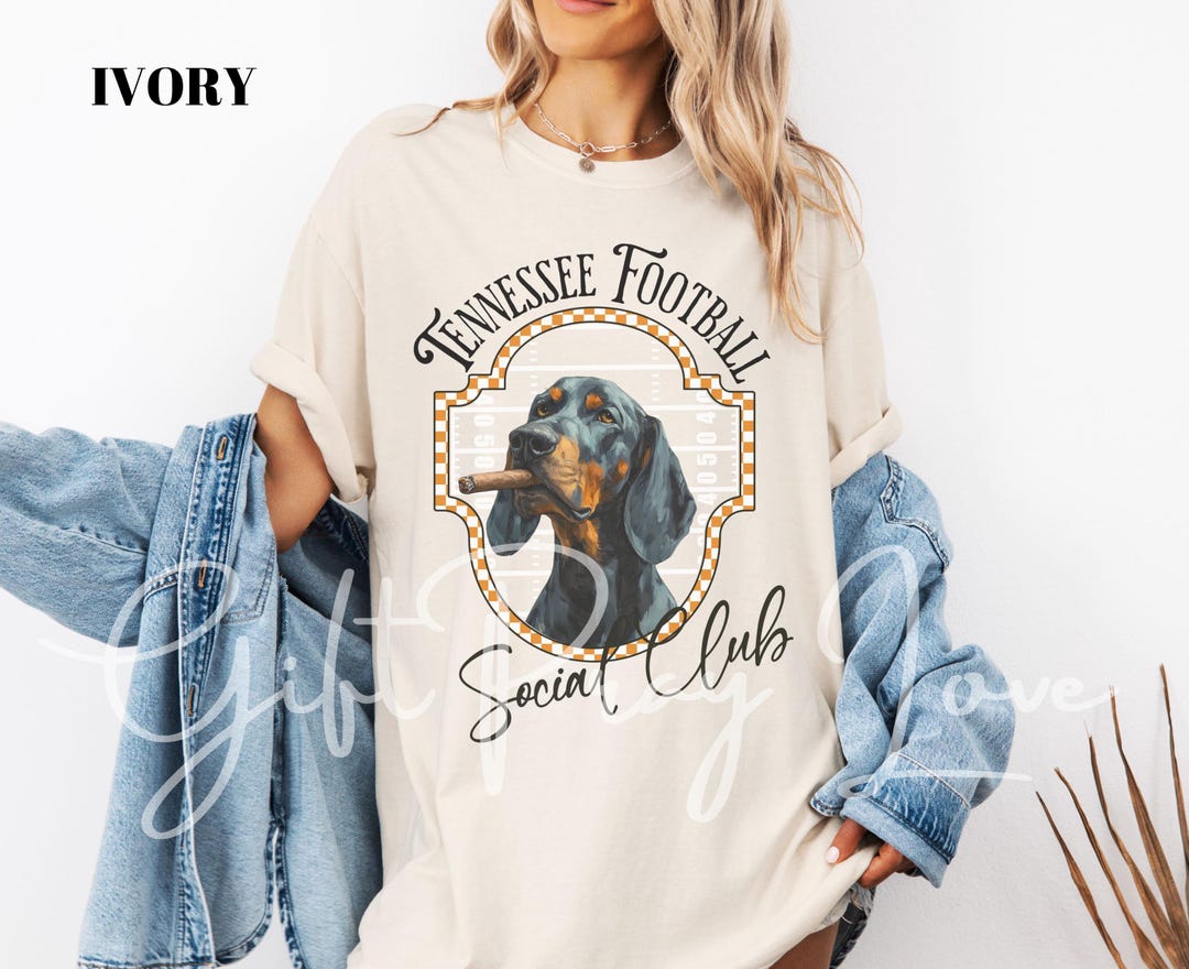 Tennessee Football Social Club Comfort Colors T-shirt | Smokey Cigar ...