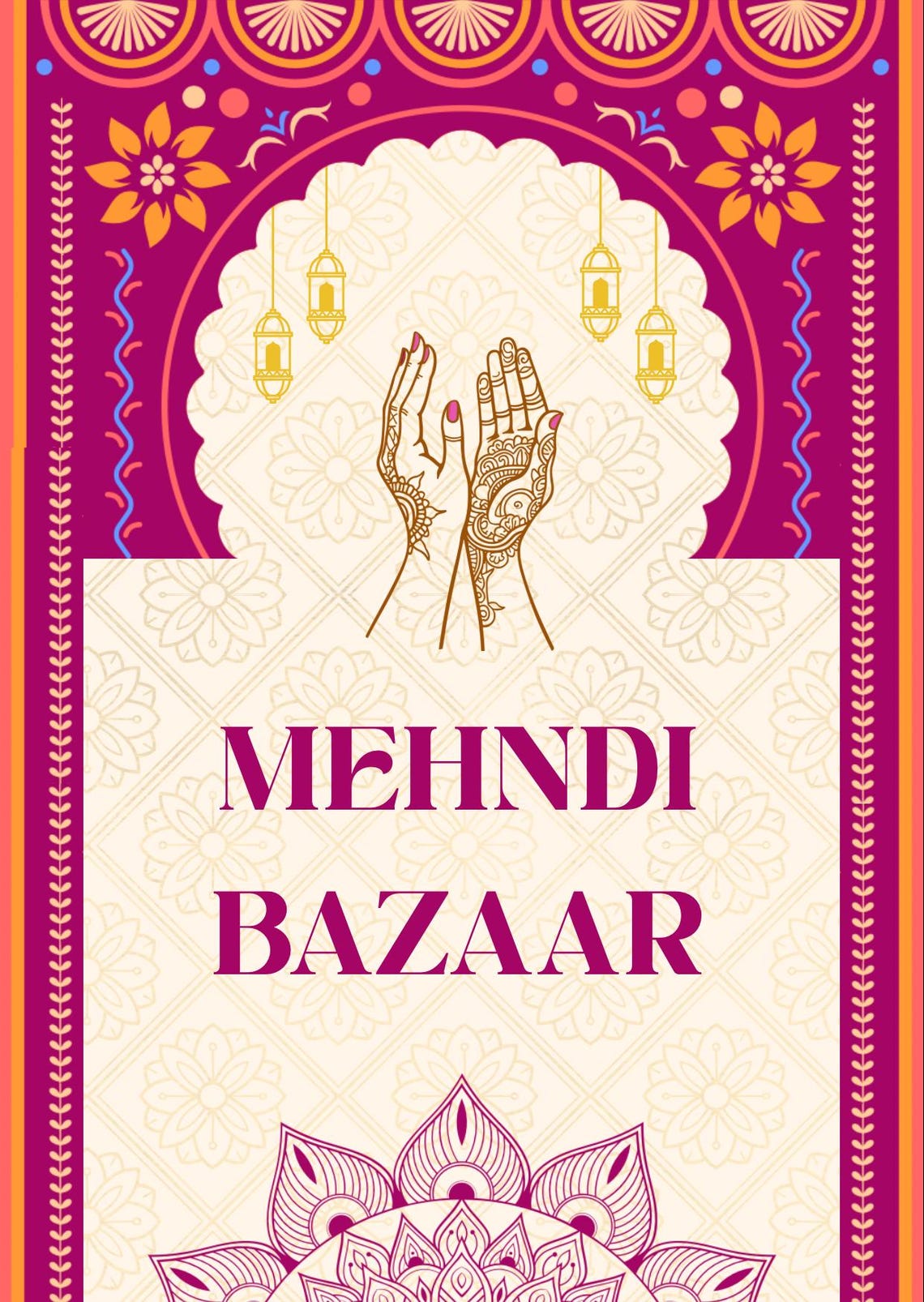 Mehndi Bazaar Signs - Etsy