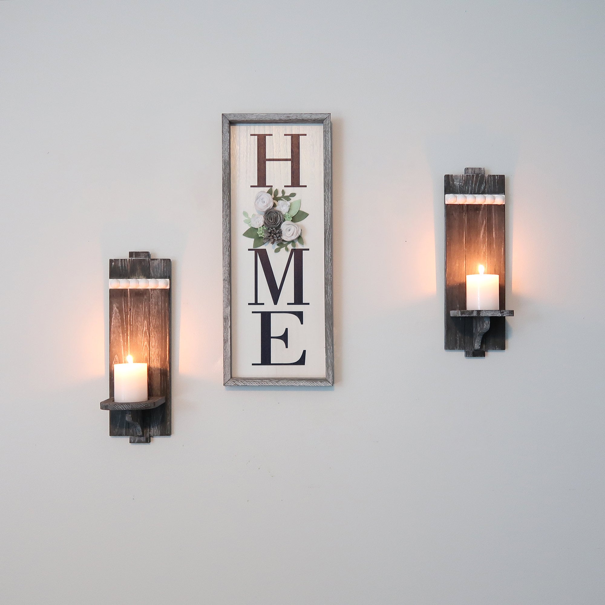 Wall Candle Sconces Set of 2 Sconces Wall Decor Decorative - Etsy