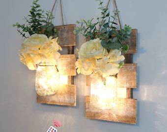 Mason Jar Wall Decor | Etsy