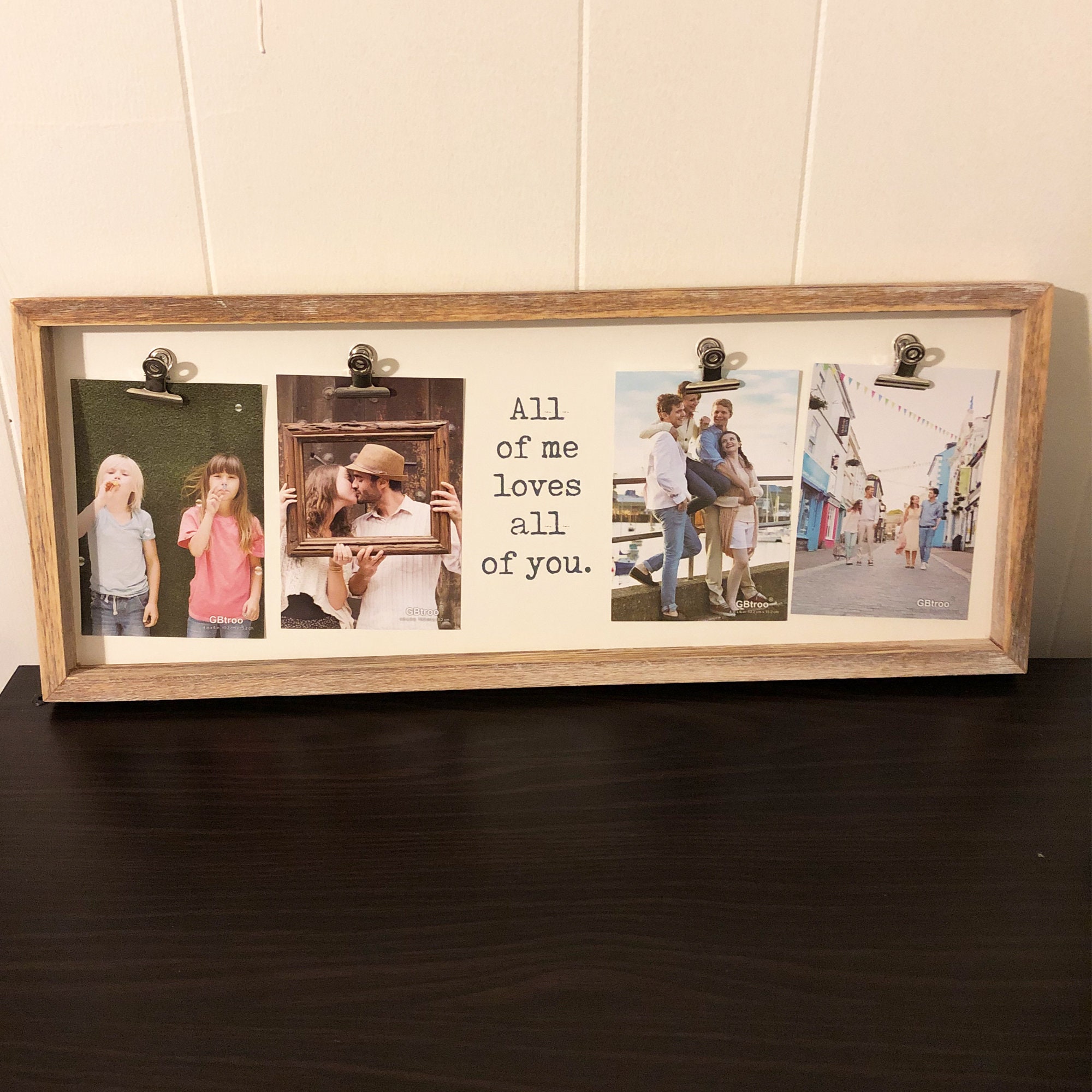 Personalized Rustic Wood Picture Frame Rustic Gray Picture - Etsy