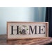 Vertical/horizontal HOME Sign W Felt Flower for O Farmhouse Wood Framed ...